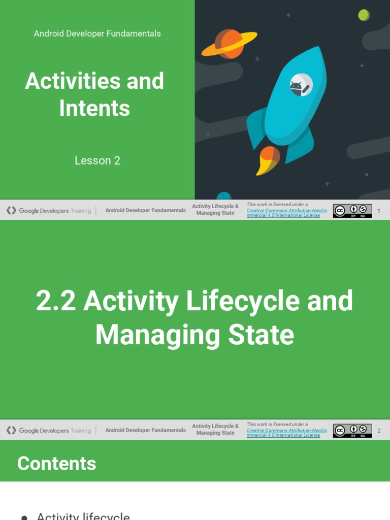 2.2 The Activity Lifecycle and Managing State | PDF | Android ...