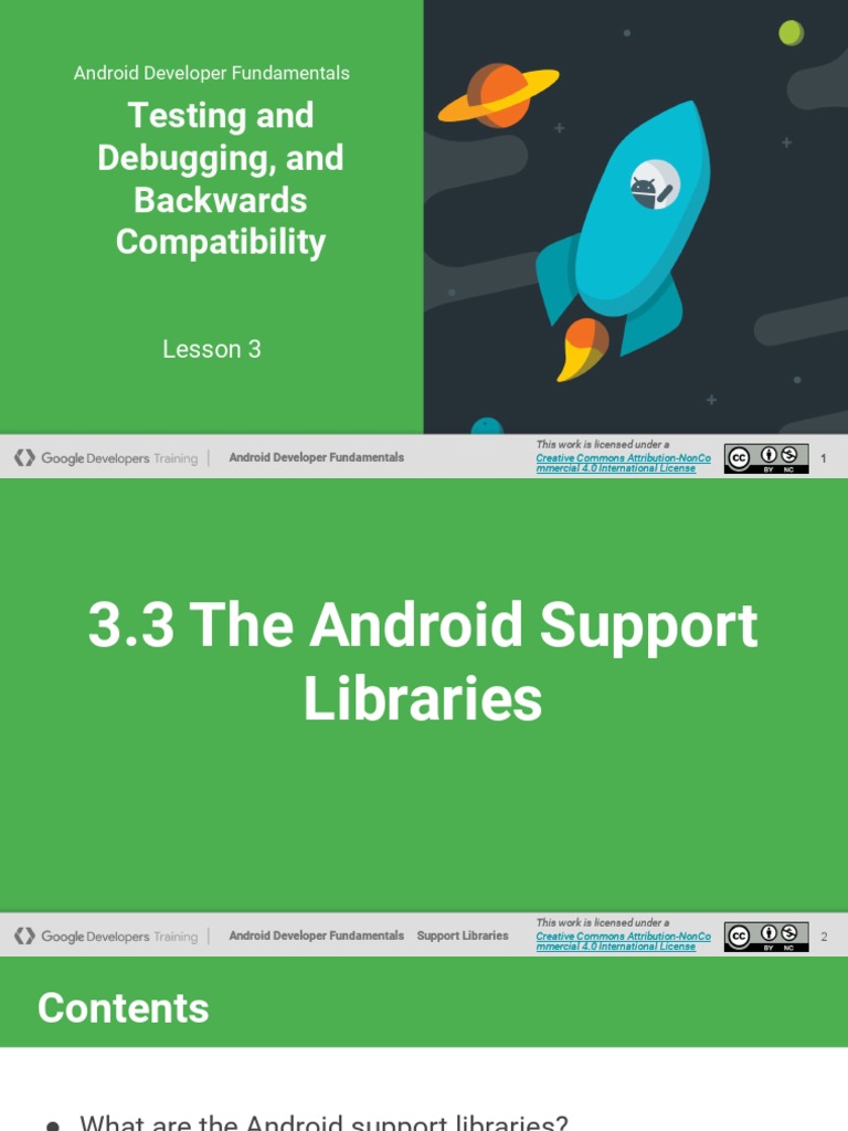 Android Support Libraries Guide | PDF | Android (Operating System) | Software Development Kit