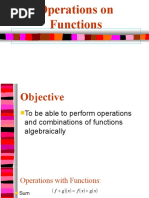3 Operations On Functions | PDF | Function (Mathematics) | Subtraction
