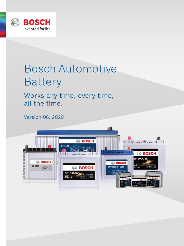 Bosch Automotive Battery: Works Any Time, Every Time, All The Time ...