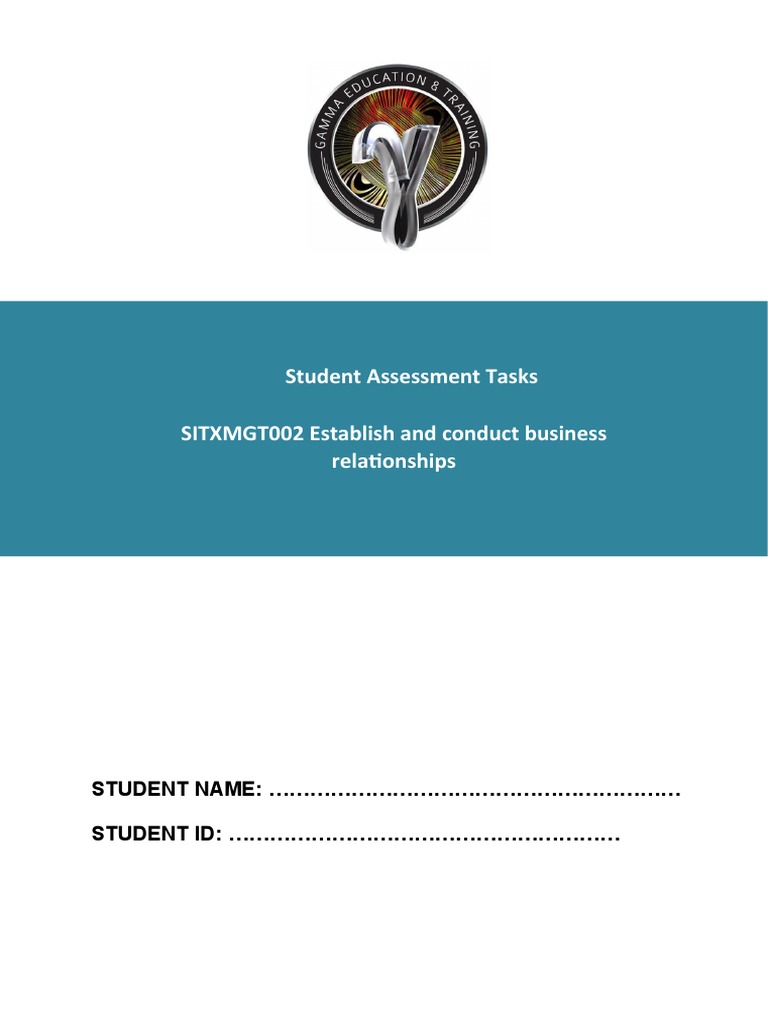 SITXMGT002 Student Assessment Tasks - 2 | PDF | Educational Assessment ...