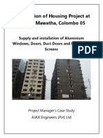 Method Statement Aluminium and Glass | PDF | Window | Door
