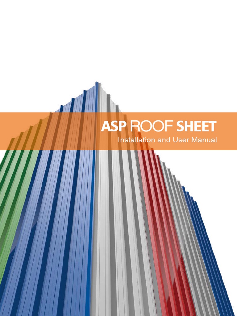 Installation Guide for ASP Roof Sheets | PDF | Sheet Metal | Roof