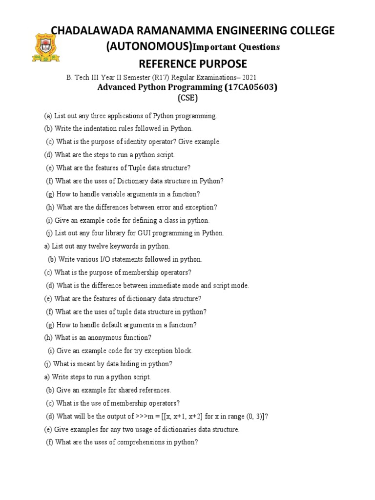 App Imp 2021 Reference Pdf Python Programming Language Parameter Computer Programming