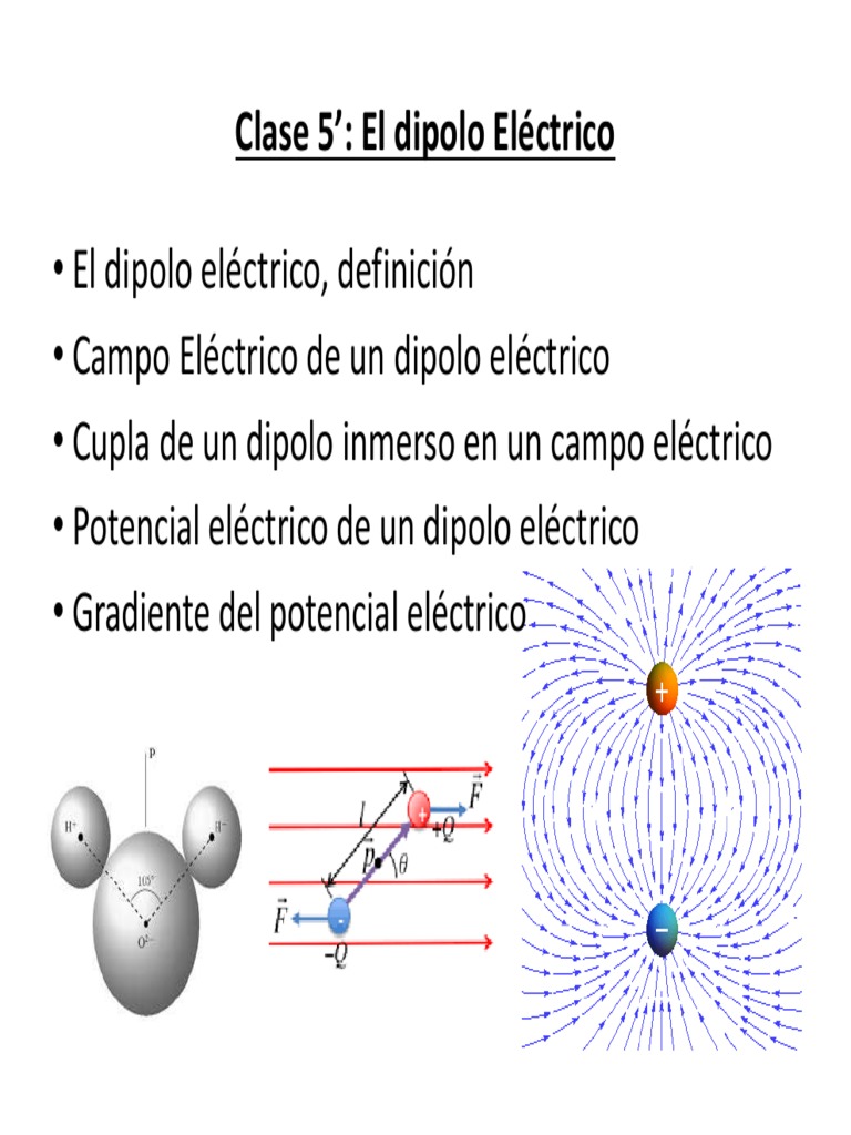 CLASE 05 Dipolo Eléctrico | PDF | Dipolo | Ingenieria Eléctrica