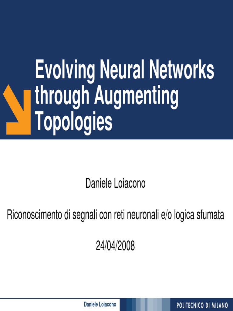 Evolving Neural Networks Through Augmenting Topologies | PDF | Genetic ...