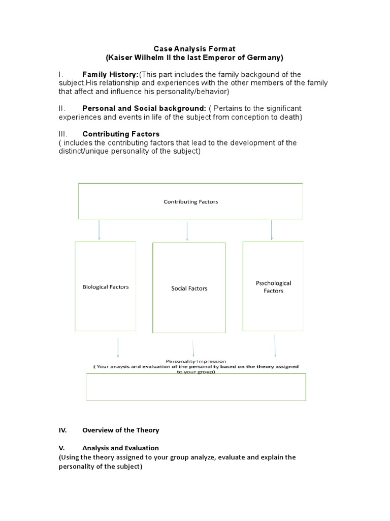 Case Study Format (THEOPERS) | PDF