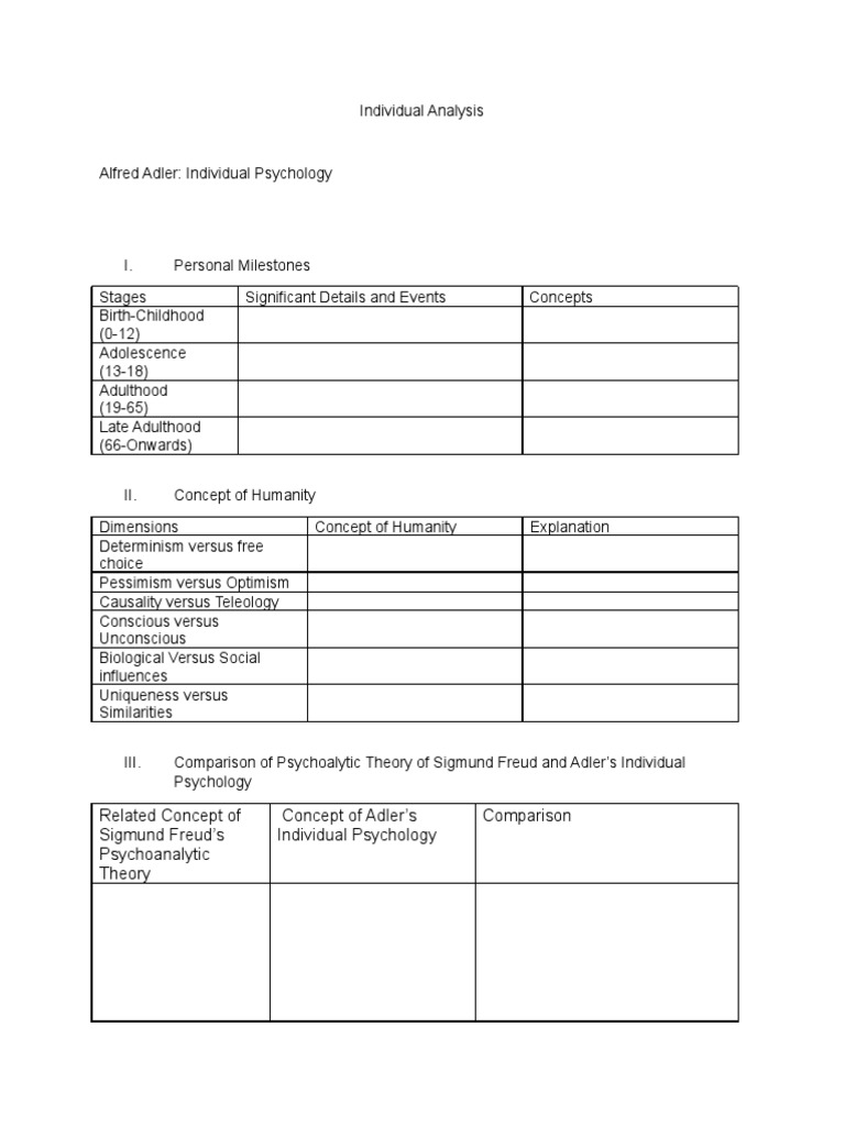 Individual Analysis | PDF