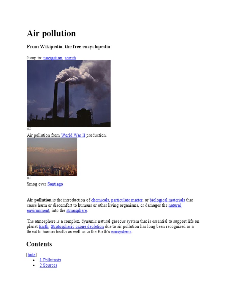 Air Pollution: From Wikipedia, The Free Encyclopedia | Download Free ...