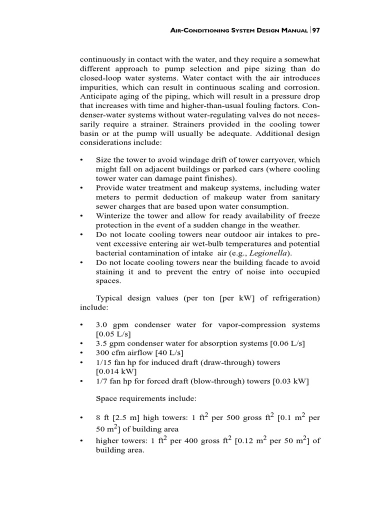 Water Need As Per Ashrae | PDF | Technology & Engineering