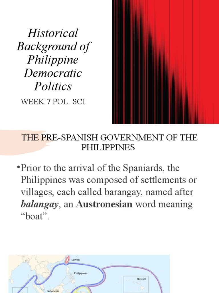 Historical Background of Philippine Democratic Politics | PDF | Spanish ...