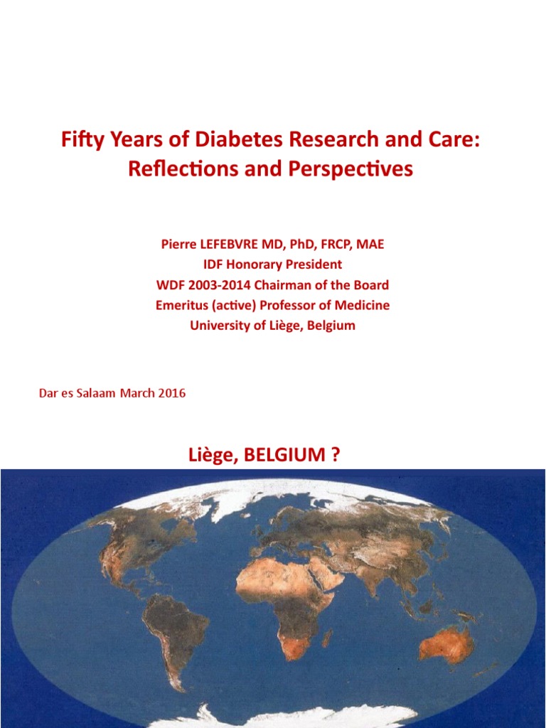 Fifty Years of Diabetes Research and Care | PDF | Inflammation | Insulin