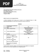 FORM 9 Consent To Act As Designated Partner of LLP | PDF | Limited ...