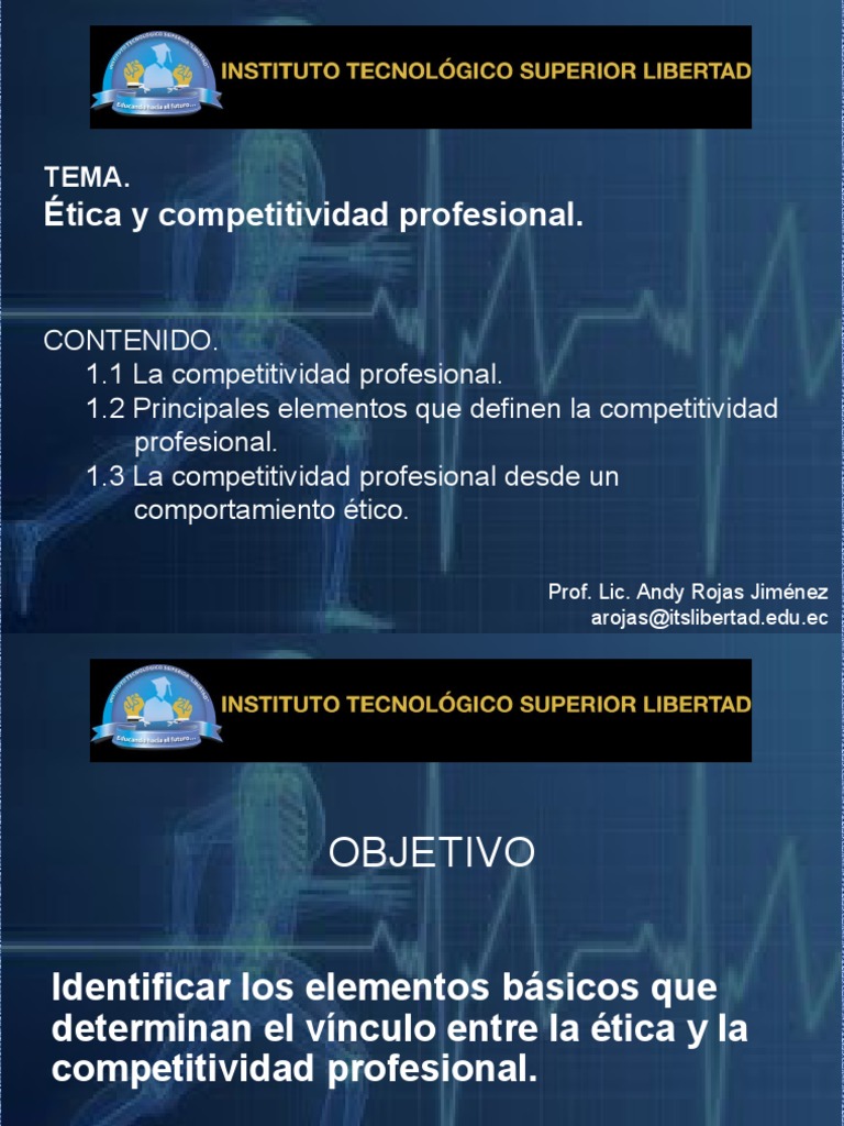 Etica y Competitividad Profesional | PDF | Comportamiento | Iniciativa ...