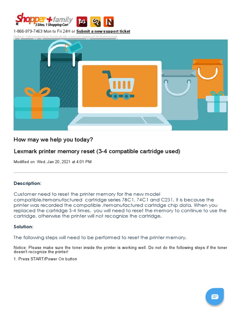 Resetting Lexmark Printer Memory Guide | PDF | Computers