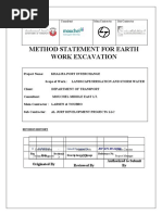 Method Statement Site Development - Excavation and Fill | PDF | Soil ...