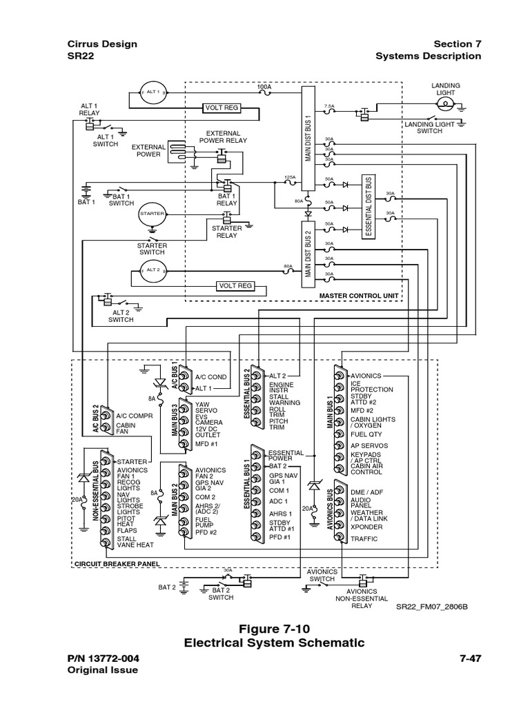 SR22 Electrical System Overview | PDF | Electric Power | Vehicles