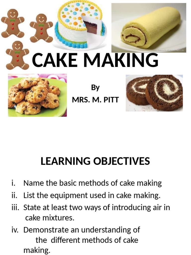 Cake Making gr.7 Tle | PDF | Cakes | Baking Powder