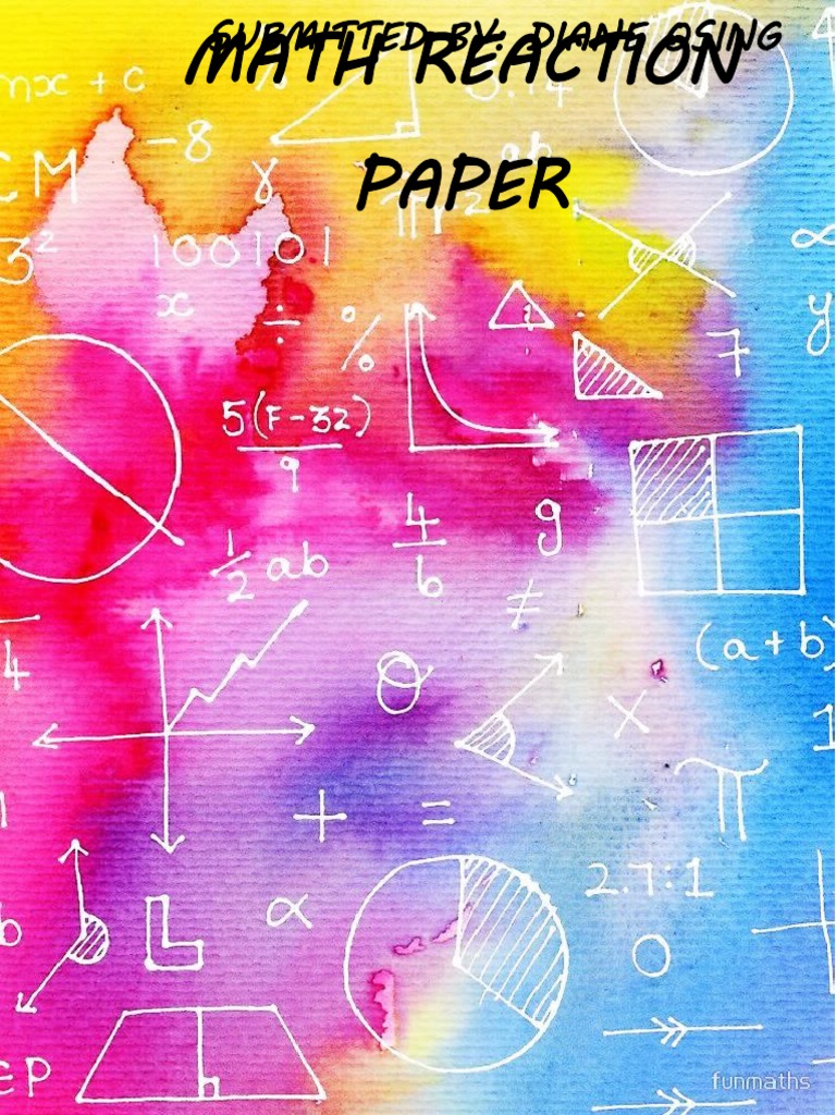 REACTION PAPER Math | PDF | Mathematics | Equations