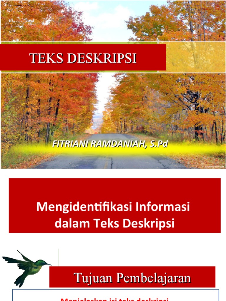 PPT Mengidentifiksi Teks Deskripsi | PDF