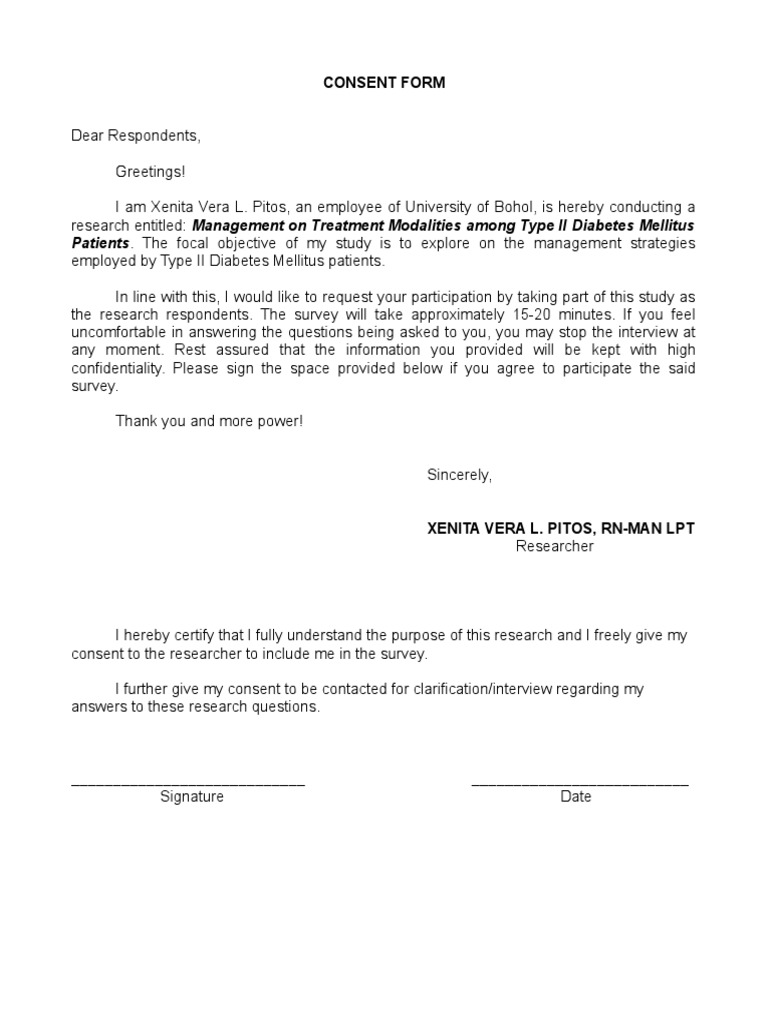 Questionnaire and COnsent Form | PDF