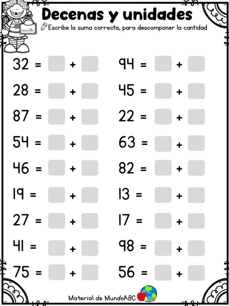 Decenas y Unidades | PDF