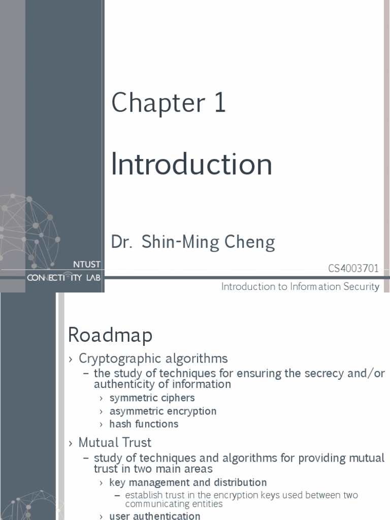 CH01 | PDF | Information Security | Encryption