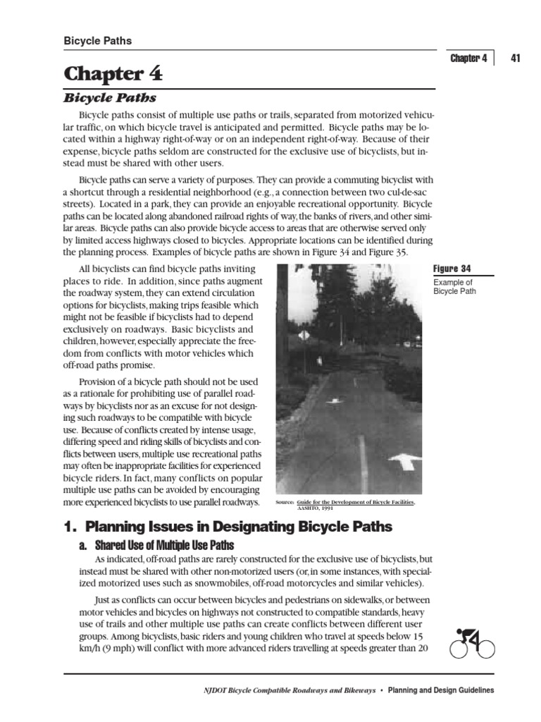 Planning Issues in Designating Bicycle Paths | PDF | Cycling ...