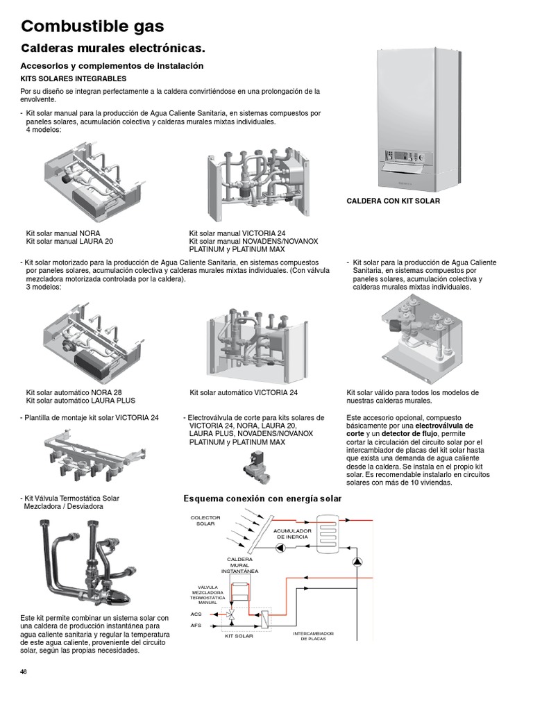 Calderas Murales Elctronicas | PDF | Energía solar | Bienes manufacturados
