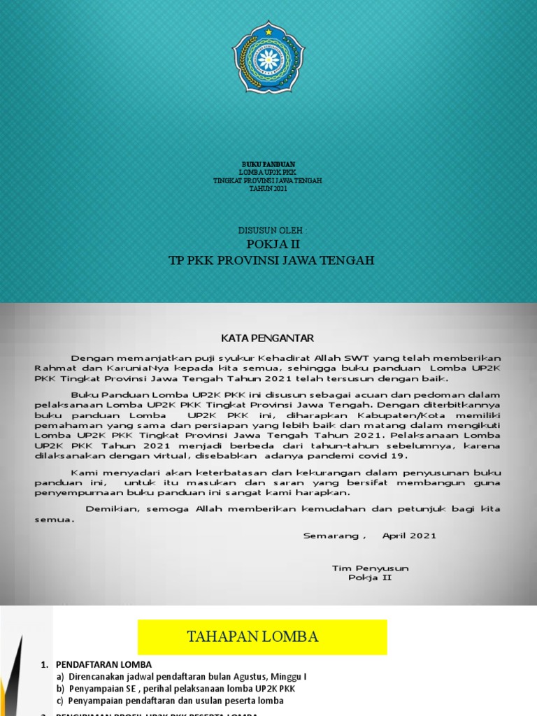 BUKU PANDUAN Lomba UP2K PKK | PDF | Seni