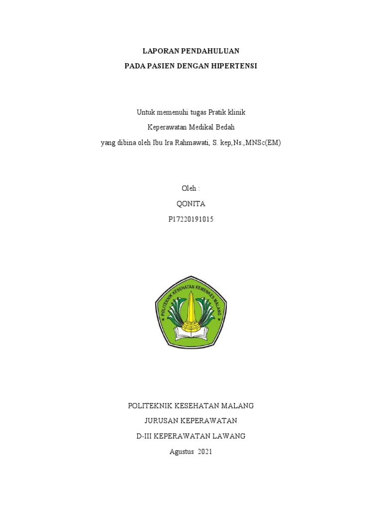 Laporan Pendahuluan KMB Hipertensi | PDF