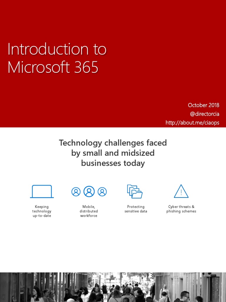 Introduction To M365 Presentation | PDF | Microsoft Office | Office 365
