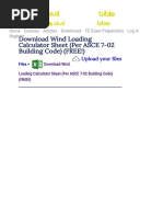 Aisc - 7-10-Wind Load Calculation | PDF | Structural Load | Applied And ...