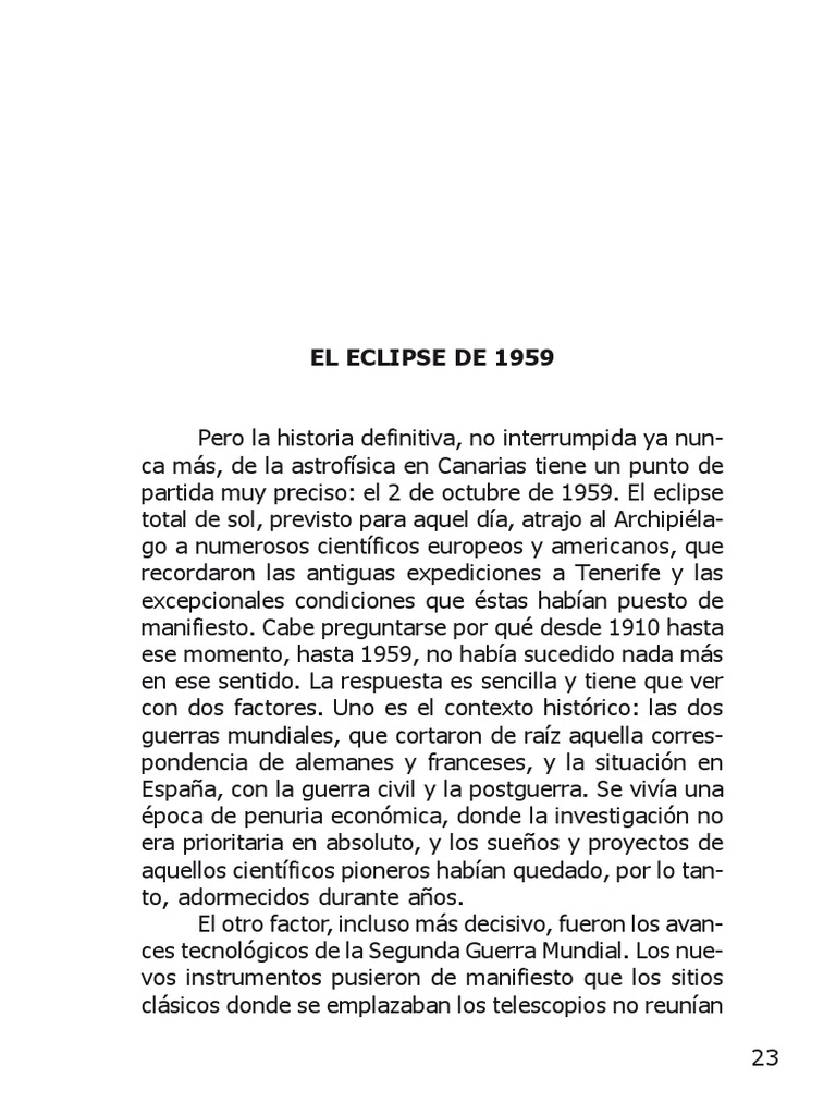 1959 El Eclipse | PDF | Observatorio | Astronomía