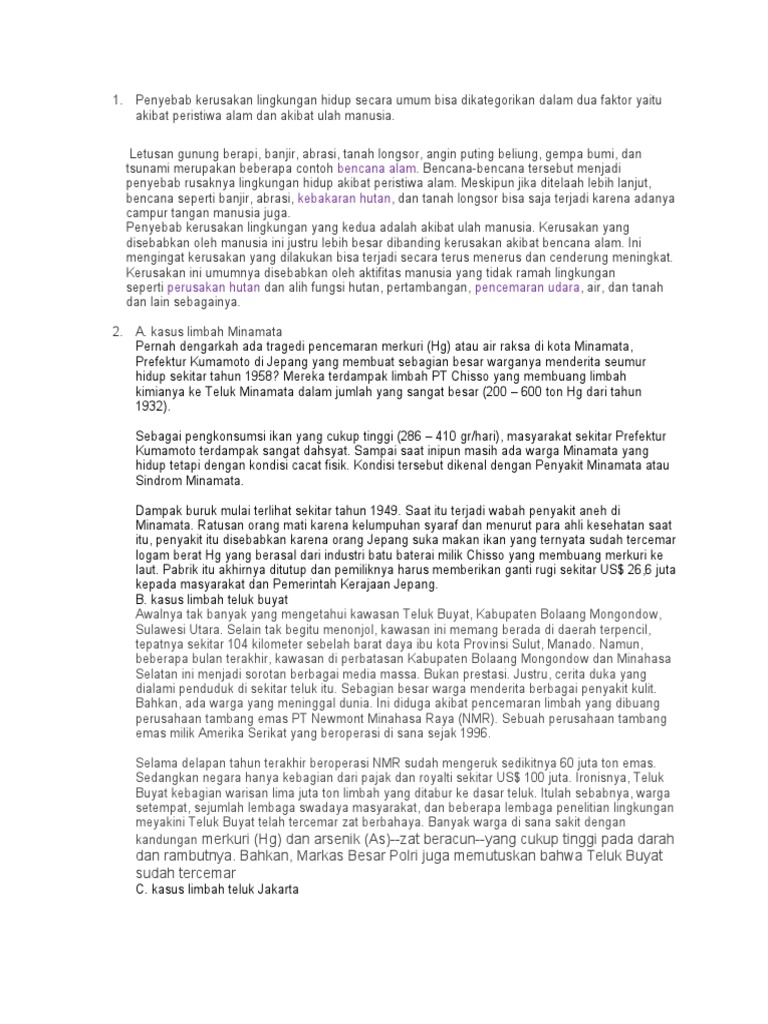 Kunci Jawaban PLH Tugas 3 | PDF