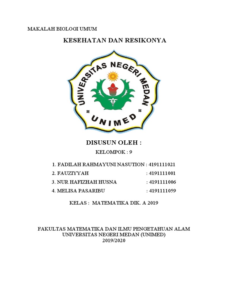 Makalah Kesehatan Dan Resikonya | PDF Makalah Kesehatan Dan Resikonya | PDF