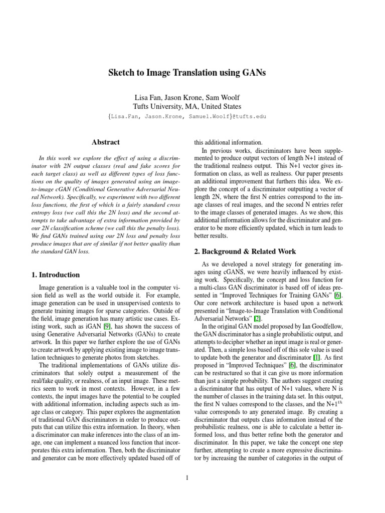 Sketch Image Translation | PDF | Image Segmentation | Statistical Classification