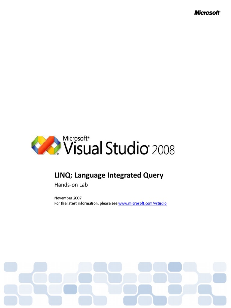 LINQ: Language Integrated Query: Hands-On Lab | PDF | Constructor ...
