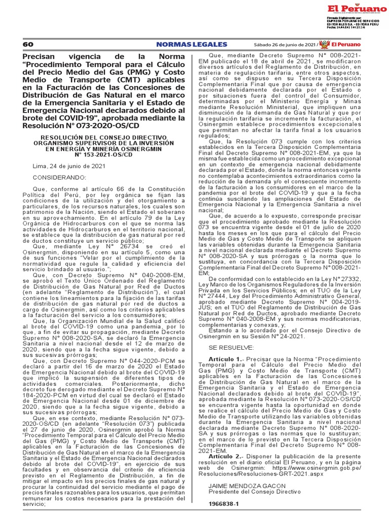 2021-RCD 155-2021-OS-CD-Modif 023-2020 | PDF | Estado de emergencia ...