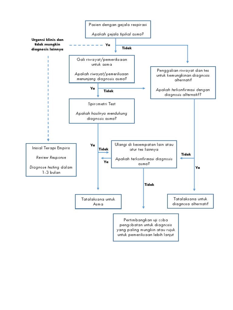 Alur Diagnosis Asma Gina 2020 | PDF