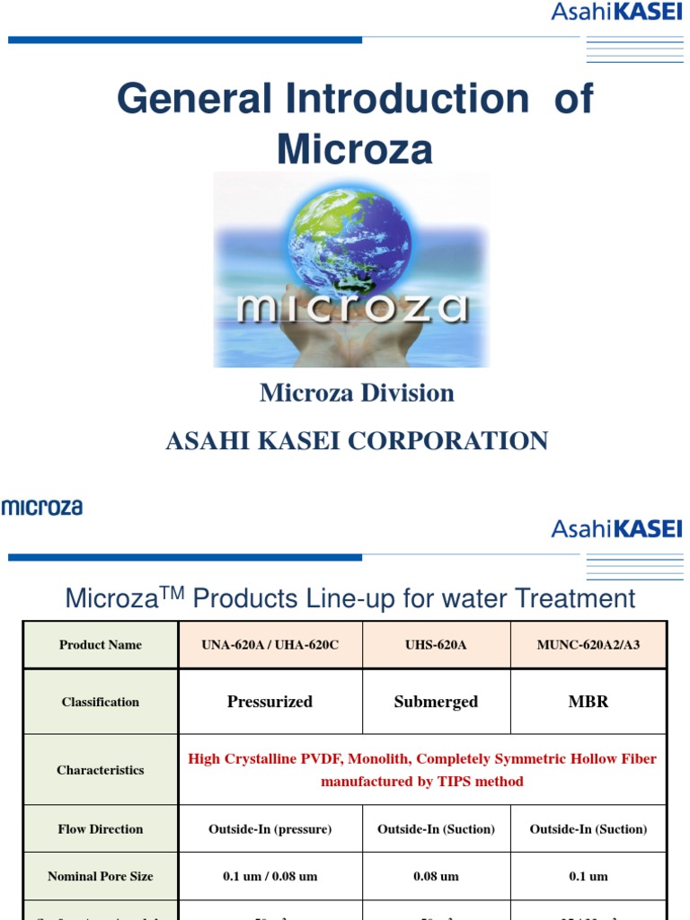 General Introduction of Microza: Microza Division Asahi Kasei ...