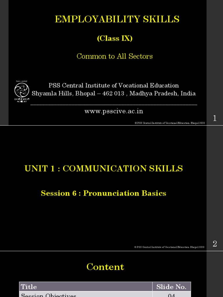 Employability Skills: (Class IX) | PDF | English Language | Alphabet