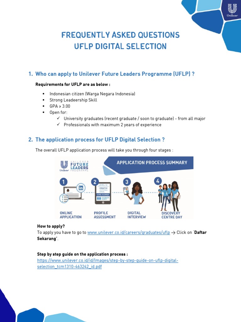 Frequently Asked Questions Uflp Digital Selection: 1. Who Can Apply To ...