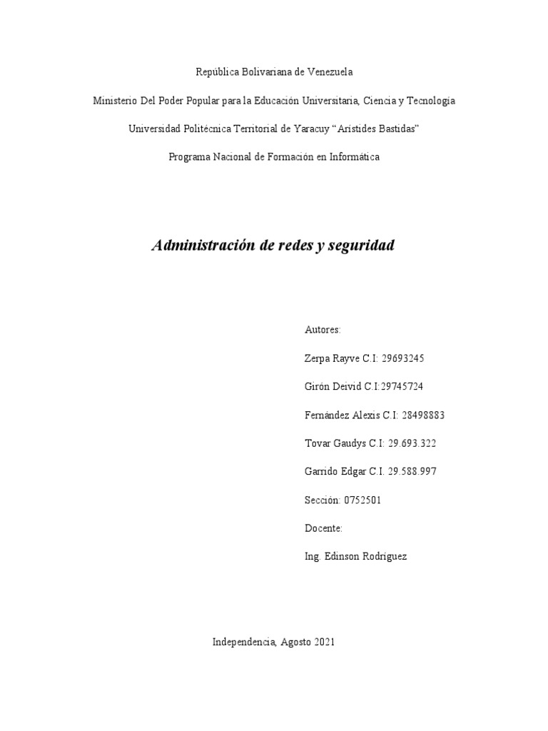 Informe-Administracion de Redes | PDF | Servidor HTTP Apache | Autenticación