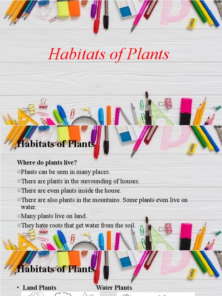 Plant Habitats and Uses | PDF