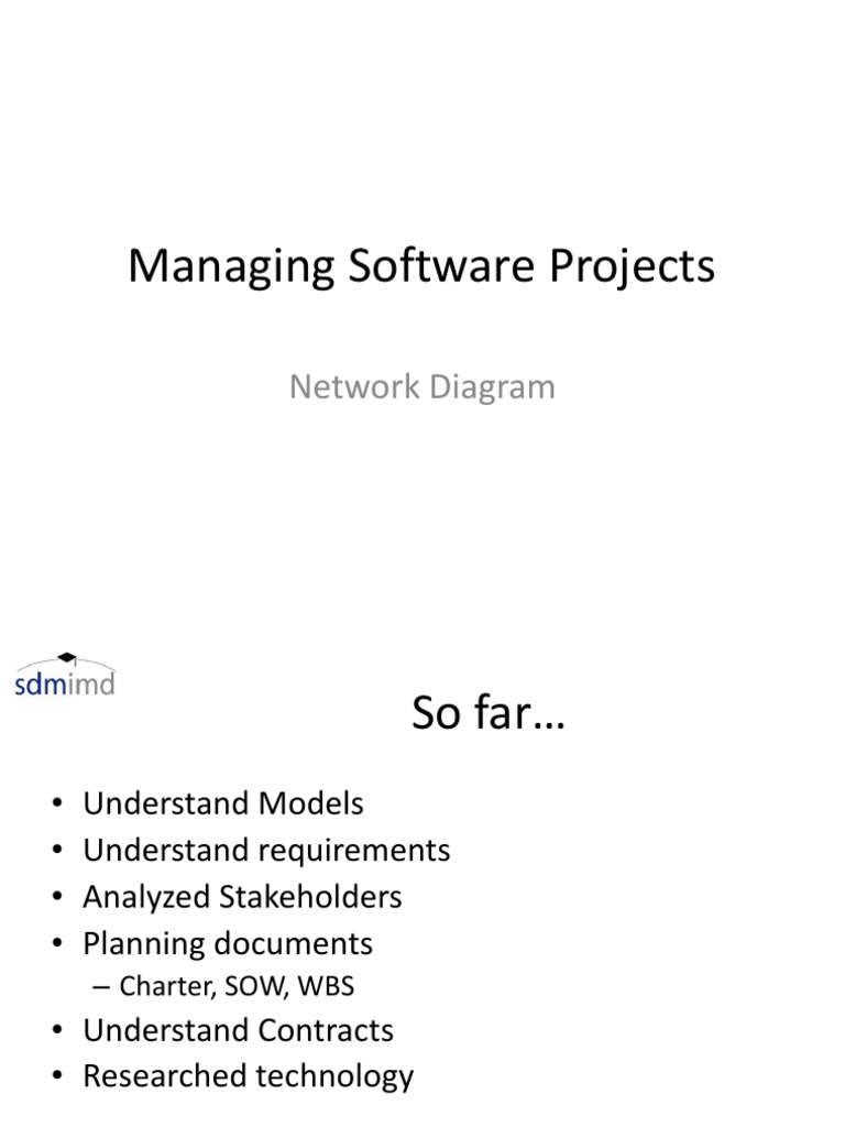 Managing Software Projects: Network Diagram | PDF | Computing | Project ...