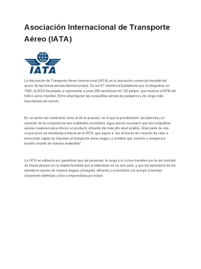 Iata Word | PDF