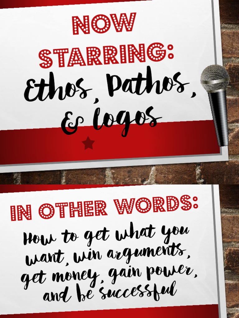 1 - Rhetorical - Persuasive Appeals - Ethos Pathos - Logos PowerPoint ...