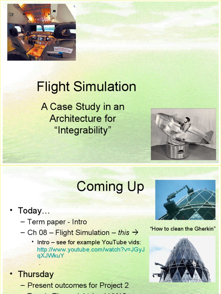 Flight Simulation Architecture Case Study | PDF | Simulation ...