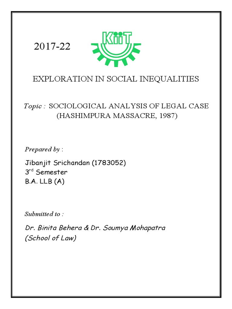 BA LLB (3rd Sem), Sociology Assignment | PDF